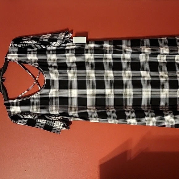 Joe Boxer | Dresses | 3x Plaid Skater Dress Strappy Back Plus Size Bw ...